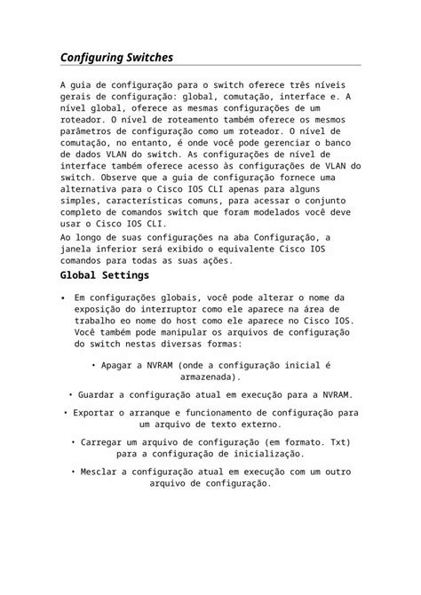 Docx Configuring Switches Dokumen Tips