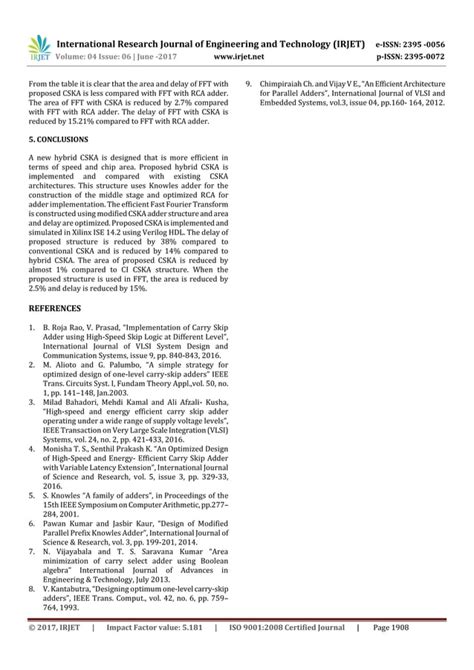 Design And Implementation Of An Efficient Carry Skip Adder Pdf