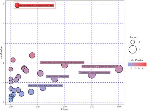 Bubble Plot Demonstrating The Common Metabolic Pathways In The Four Download Scientific Diagram