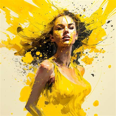 Girl In Yellow Digital Art By Serg Rom Fine Art America