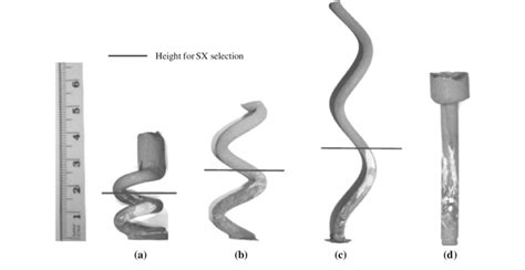 Grain Structures Of The Casting Trials With Spiral Take Off Angles H Download Scientific