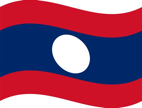Laos Flag Cultural Heritage Emblem National Symbol Southeast Asia Png