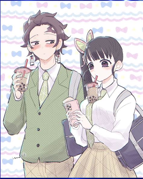 Pin By Shara Zoll On Kano X Tanjiro Cute Couple Comics Kanoa And Tanjiro Cute Anime Couples