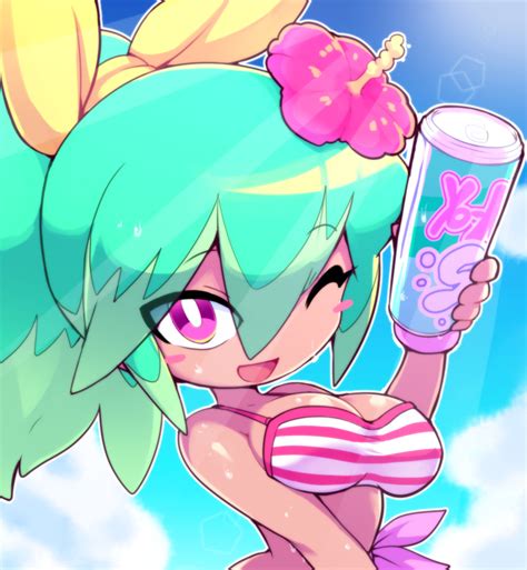 Rule 34 Beach Hime Beachhime Bikini Breasts Level 5 Nollety Tagme Tan Skin Yo Kai Watch 7835878