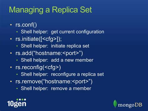 Replication And Replica Sets Pptx