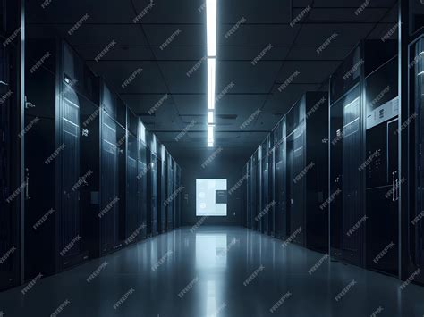 Premium Ai Image Server Room Data Center