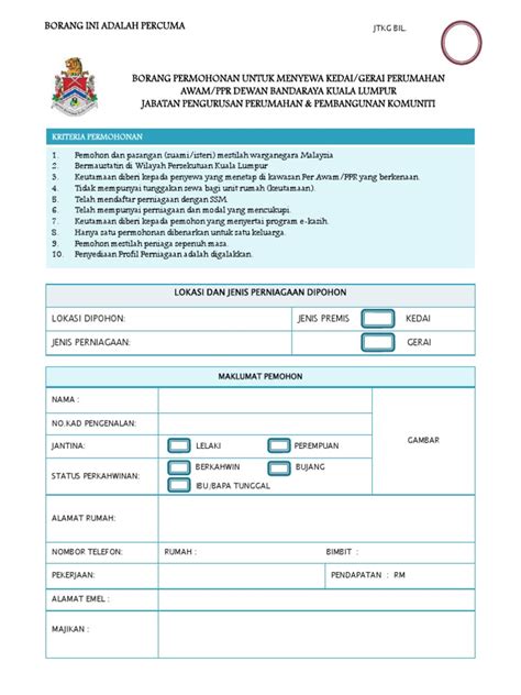 Surat Rayuan Sewa Rumah Ppr Dbkl Historyploaty