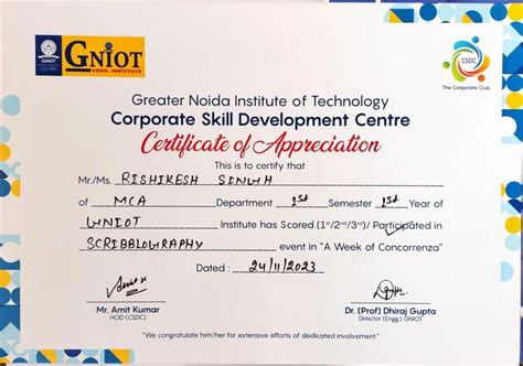 Lifelonglearning Skilldevelopment Appreciation Rishikesh Singh