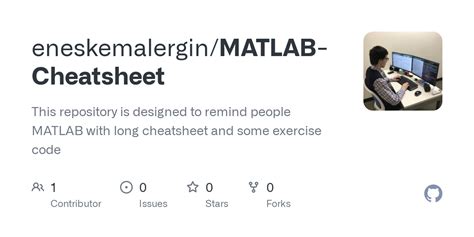 Github Eneskemalerginmatlab Cheatsheet This Repository Is Designed To Remind People Matlab