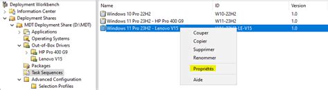 MDT Dupliquer Cloner une Séquence de Tache PC2S Bubu