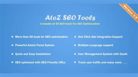 Atoz Seo Tools Search Engine Optimization Tools Script Free Download Atoz Seo Tools Script