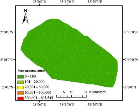 Figure A9 Flow Accumulation Map Download Scientific Diagram