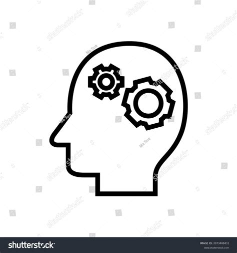logical thinking icon vector graphic illustration stock vector royalty