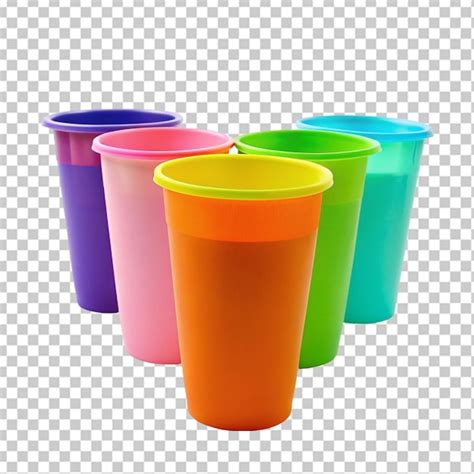 Premium Psd Colorful Plastic Glass Png