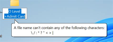 which of the following characters is allowed in a windows file name or