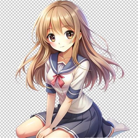 Cute Anime Girl Psd High Quality Free Psd Templates For Download Freepik
