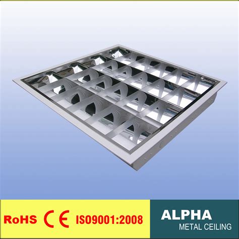 4x20w Lámpara Fluorescente De Rejilla Con Louver Bandeja De Luz China
