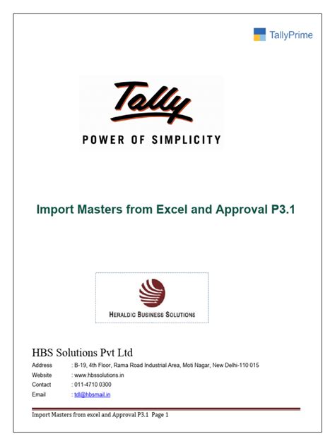 Import Masters From Excel Pdf Microsoft Excel Computer File