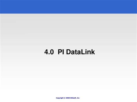 Ppt Using Pi Datalink Powerpoint Presentation Id5796132