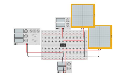 circuit design sine to square wave tinkercad