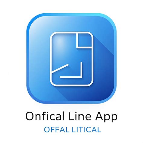 Premium Photo Line App Official Icon In Unique Blue Color Vector Art