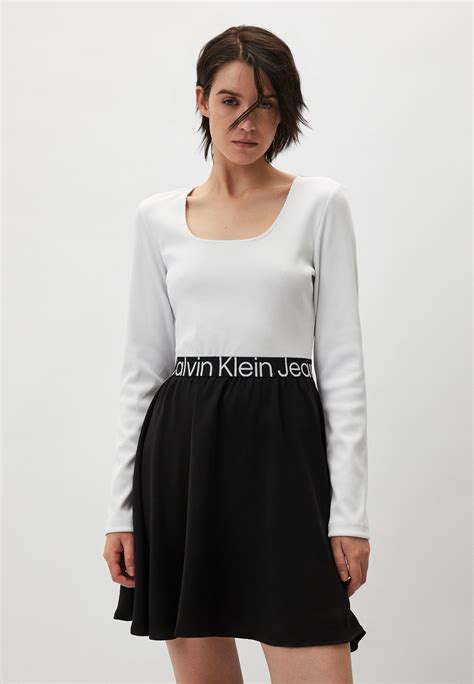 Платье Calvin Klein Jeans, цвет: мультиколор, RTLADF727501 — купить в ...