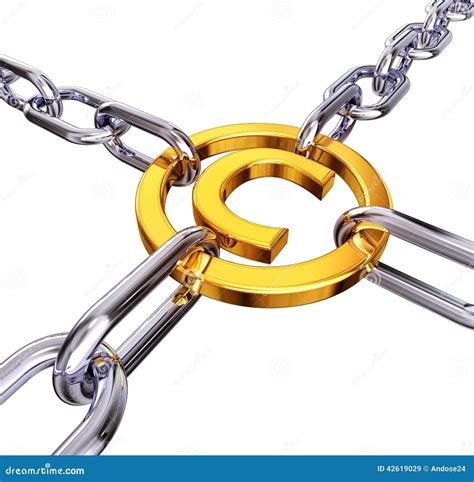 Copyright ilustração stock Ilustração de proteja branco 42619029