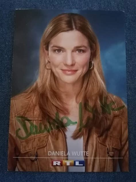 F04 Daniele Wutte Schauspielerin Signierte Autogrammkarte Eur 199
