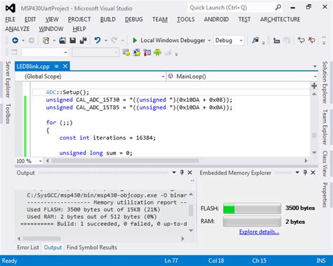 Using The Uart Interface Of The Msp430 Devices Visualgdb Tutorials