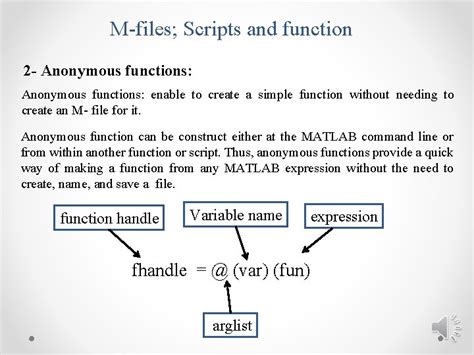 Introduction To Matlab Programming Mfiles Scripts And Function