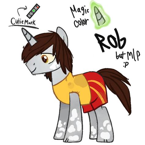 I Drew Rob As A Mlp Character Bc I Got Bored By Milliemayb3hh On Deviantart