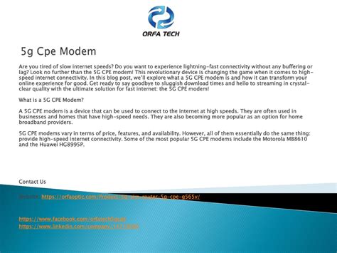 Ppt 5g Cpe Modem Powerpoint Presentation Free Download Id 12035791