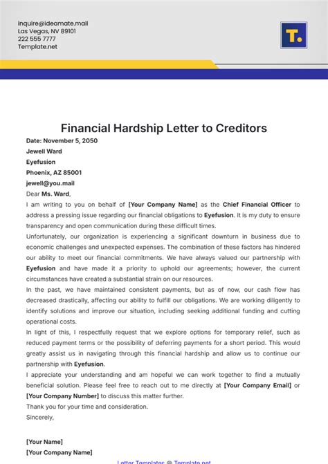 Free Immigration Hardship Letter Template To Edit Online