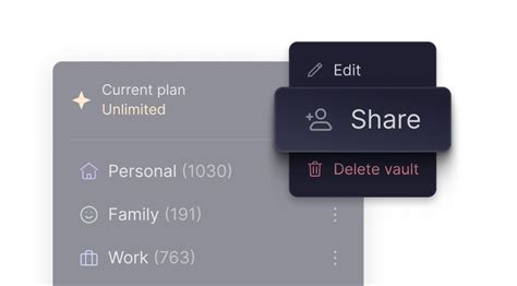 Secure Password Sharing Proton