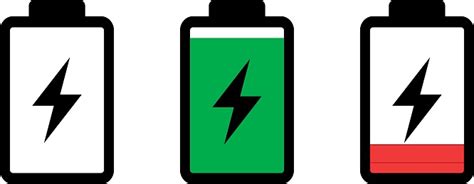 배터리 또는 충전식 배터리 내부에 번개 표시가 있습니다 세 가지 옵션 일반 투명 충전된 녹색 및 방전된 빨간색 벡터 일러스트 레이 션 0명에 대한 스톡 벡터 아트 및 기타