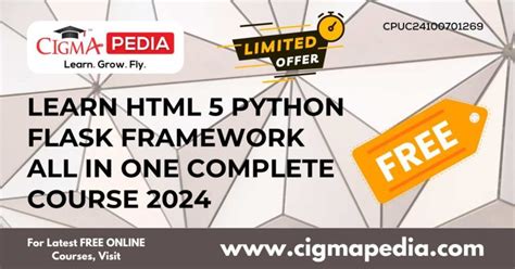 Learn Html 5 Python Flask Framework All In One Complete Course 2024