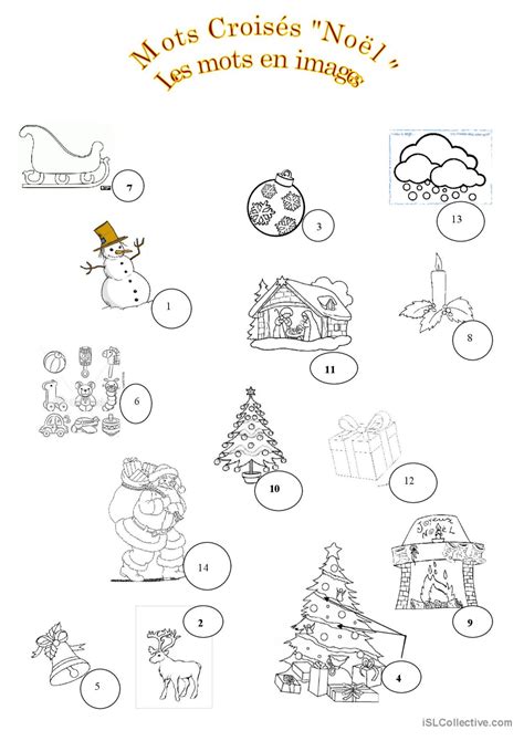 Mots Croisés Sur Le Vocabulaire De N… Français Fle Fiches Pedagogiques Pdf And Doc