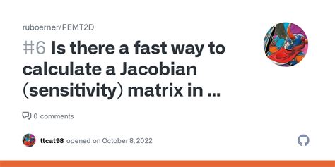 Is There A Fast Way To Calculate A Jacobian Sensitivity Matrix In Mt