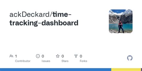Github Ackdeckard Time Tracking Dashboard