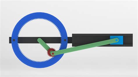 曲柄滑块机构 SOLIDWORKS 2019 模型图纸下载 懒石网
