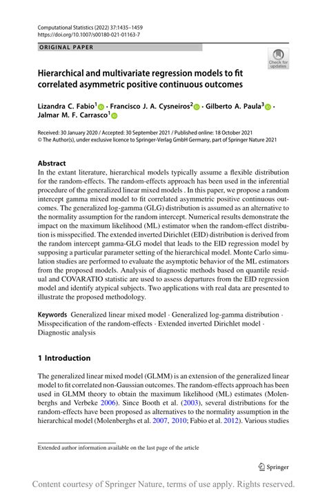 Hierarchical And Multivariate Regression Models To Fit Correlated