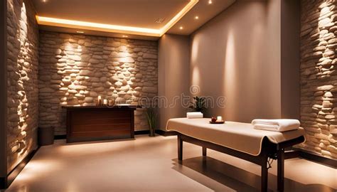 Modern Luxury Massage Room Interior Design And Decorative Stone Wall For Home Hotel Office