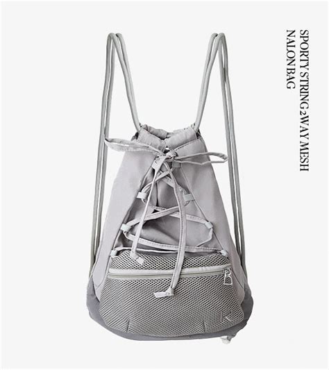 ⚡당일출고 균일가⚡키치 And 힙한 고프코어 프리 스트랩 스트링 백팩 스포티 가방 L A0029 에이블리