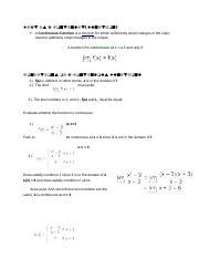Continuity Function Docx What Is A Continuity Function A Continuous Function Is A Function