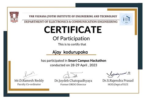 Ajay Kodurupaka On Linkedin Vnrhackathon2023 Innovation Smartcampus