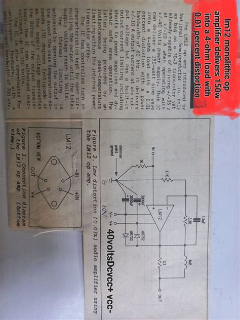 Tikzpower 150watts Op Amp Using Lm12 Audio Ic