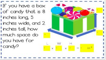 Intro To Volume Google Slides Word Problems Independent Practice