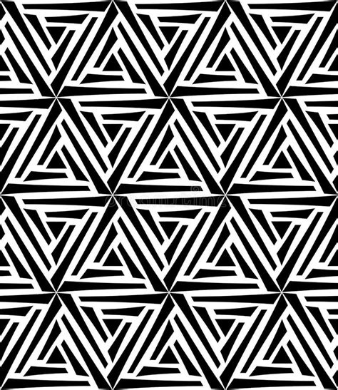 Vector Modern Seamless Geometry Pattern Hexagon Black And White