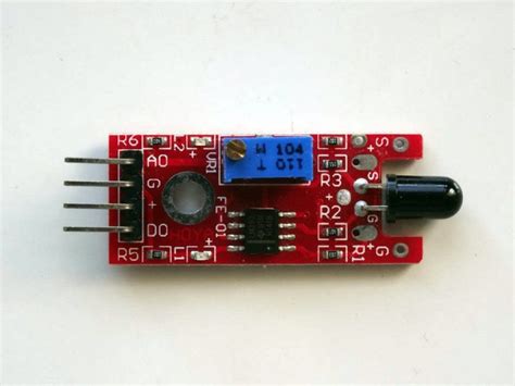 Arduino Nano Flame Sensor With Visuino