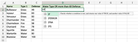 Excel OR Function